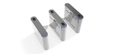 China SUS 304 Acrylic Wing Flap Barrier Turnstile Gate Anti Breakthrough for sale