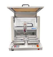 China Precision Desktop Auto Coater Machine With Dual Y Platform Atomizing Valve for sale