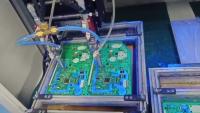 China Precision Desktop Auto Coater Machine With Dual Y Platform Atomizing Valve for sale