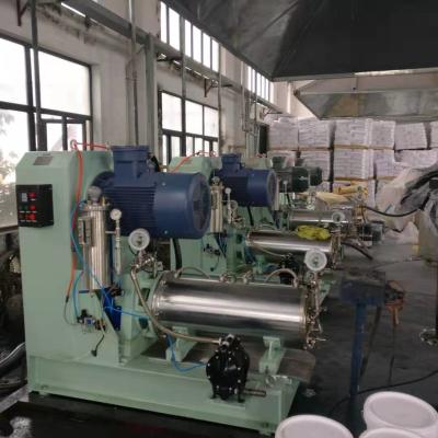 China Bead Mill Machine 200kg Turbine Agitator Gap Separator Zirconia Beads 12-13 m/s Precision Milling for sale
