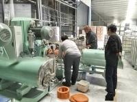 China 200L Horizontal Beads Mill Impeller for Zirconium Zirconia Zircon Beads Grinding 75kW for sale