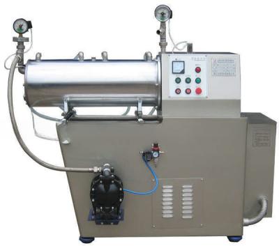 China 20L Horizontal Bead Mill Machine Disc Type Wet Grinding for Zirconia Beads 304 Stainless Steel for sale