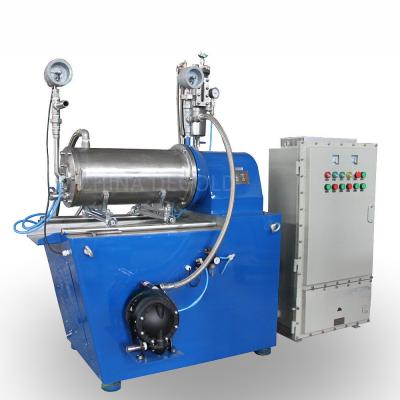 China 20L Horizontal Nano Bead Mill 22kW Ceramic Grinding Machine for Inks and Coatings for sale