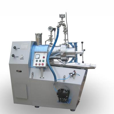 China Conical Pin Type Wet Grinding Mill 5L Capacity 22-30KW Horizontal Sand Mill for Ink Nano Grinding for sale