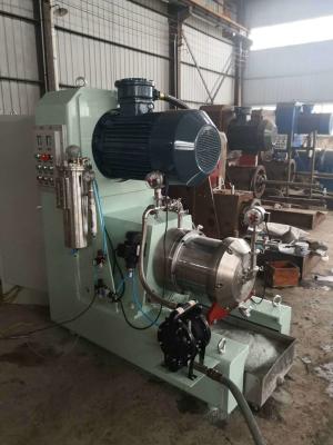 China Stainless Steel Bead Mill 100L Cylinder Volume Wet Grinding Machine 1000-6000 RPM for sale