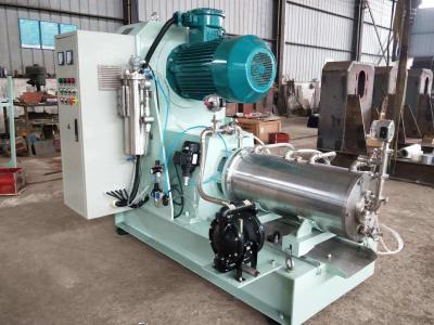 China 100L Stainless Steel Bead Mill 1000-6000 RPM Mechanical Seal Industrial Wet Grinding for sale
