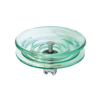 China U300BD Double Shed High Voltage Glass Insulator 300kN Glass Disc Insulator For Transmission Lines for sale