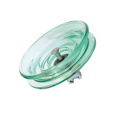 China Double Shed Toughened Glass Insulator 120kN 160kN 210kN For Electrical Transmission for sale