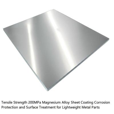 China Tensile Strength 200MPa Magnesium Alloy Sheet Coating Corrosion Protection and Surface Treatment for Lightweight Metal Parts for sale