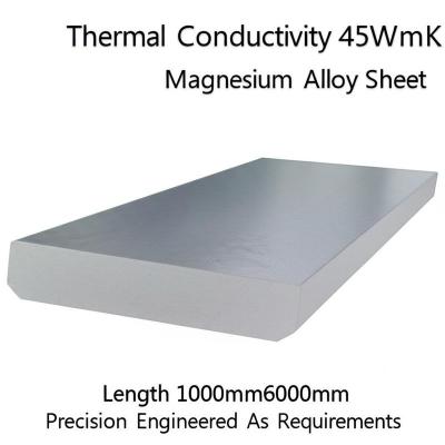 China Thermal Conductivity 45WmK Magnesium Alloy Sheet Length 1000mm6000mm Precision Engineered As Requirements for sale