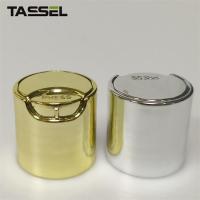 China Shiny Gold UV Coated Plastic Bottle Cap 24/410 Disc Top Cap for Lotion for sale
