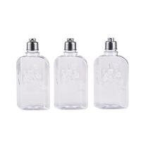 China Tassel Unique Design 250ml Flower plastic shampoo bottles With Bell Shape Flip Top Cap for sale