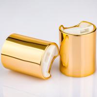 China 20mm 20/415 Shiny Gold Shiny Silver aluminium pp caps For Shampoo Body Lotion for sale