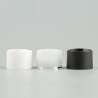 China 24MM 20MM Black Disc Top Cap 24/410 Double Wall Wide Frosted Cream Plastic Bottle Lids for sale