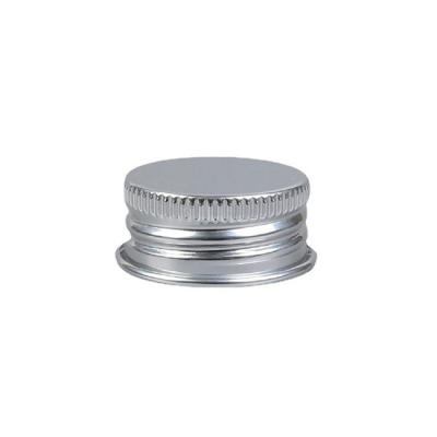 China Aluminium Shiny Silver Disc Top Caps 20/410 For Food Skin Personal Care for sale
