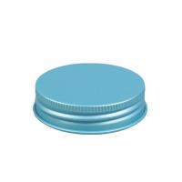 China PE Blue Aluminium Bottle Tops Lids For Skin Care Food Drink for sale