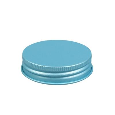 China PE Blue Aluminium Bottle Tops Lids For Skin Care Food Drink for sale