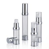 China Cosmetic Airless Pump Bottle 10ml 15ml 20ml 30ml Round Shape With Cap for sale