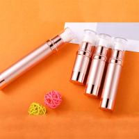 China Rose Gold Plastic Airless Pump Bottle 10ml 15ml 20ml 30ml For Emulsion for sale