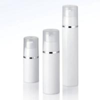 China 15ml 30ml 50ml White PP Airless Pump Bottles With PP Cap for Serum and Cream for sale