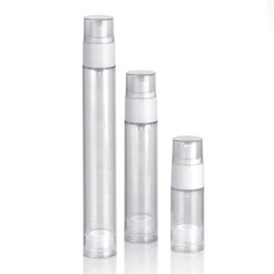 China 15ml 30ml 50ml White PP Airless Pump Bottles With PP Cap for Serum and Cream for sale