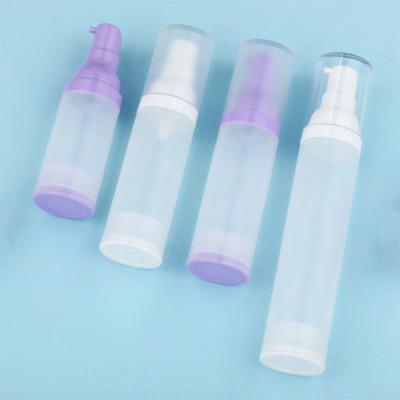 China 4 Oz 3 Oz 15ml 150ml Airless Pump Bottle Cosmetic With PS Cap Emulsion Cream Serum for sale