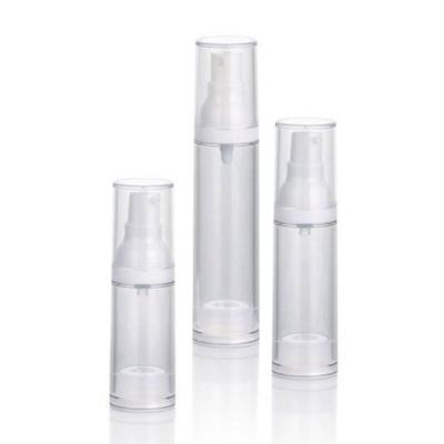 China AS Airless Pump Bottle 15ml 30ml 50ml With PS Cap for Cream Dispensing for sale