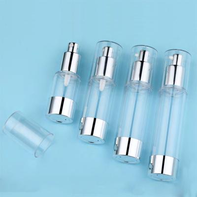 China AS Bottle Airless Bottle with Aluminium Airless Pump 15ml 30ml 40ml 50ml for sale