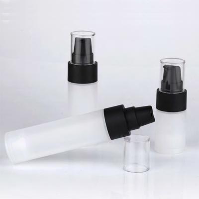 China 15ml 30ml 50ml 1.69oz Opaque Airless Pump Bottle Frosted Fine Mist Spray Bottles for sale