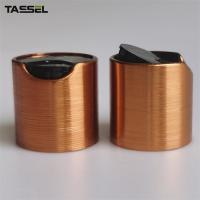 China Brushed Bronze Aluminium Disc Top Cap 24/410 Bronze Cap For Shampoo for sale