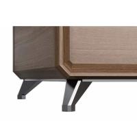 China Business Fashion Executive Office Table Light Walnut Solid Wood for sale
