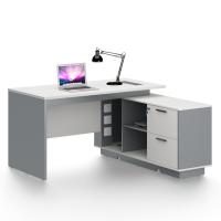 China High-Quality Modern Technology Sense Executive Desk CEO Office Table BMW Grey + White for sale