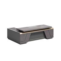 China High-Quality Modern Technology Sense Executive Desk CEO Offic Table BMW Grey + White for sale