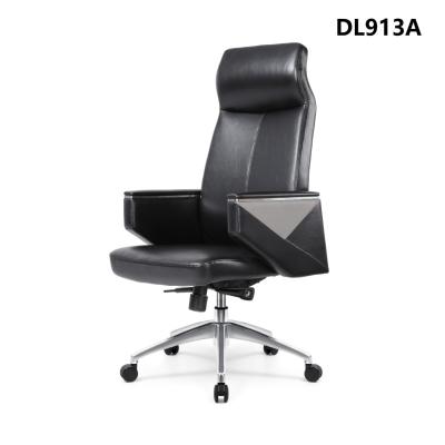 China High End Fashion High Back Office Chair Executive Chair With Electroplated Armrest for sale