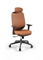 China Executive Rotating Office Chair Rated For 300 Lbs , H1165-1260MM High Back Revolving Chair for sale