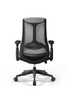 China Back Tilt 360D Office Revolving Chairs Rubber Castor Depth 505mm for sale