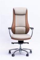 China Leather Executive Revolving Chairs Height 1200-1260mm For Office for sale