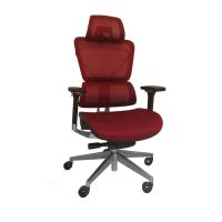 China Rubber Caster W700mm High Back Revolving Office Chair For 300 Lb Person R350 Alu Base for sale