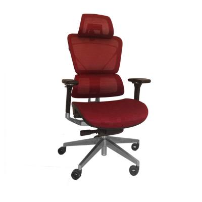 China Rubber Caster W700mm High Back Revolving Office Chair For 300 Lb Person R350 Alu Base for sale