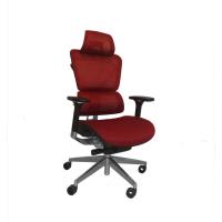 China Rubber Caster W700mm High Back Revolving Office Chair For 300 Lb Person R350 Alu Base for sale