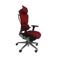 China Rubber Caster W700mm High Back Revolving Office Chair For 300 Lb Person R350 Alu Base for sale