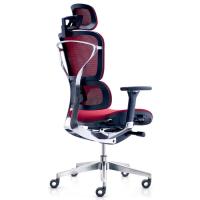 China Rubber Caster W700mm High Back Revolving Office Chair For 300 Lb Person R350 Alu Base for sale