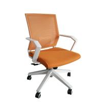 China Executive Mid Back Computer Mesh Chairs PU Cover Nylon Caster DIOUS for sale