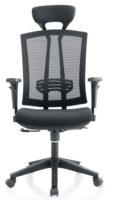 China 2D Headrest Mesh Conference Chair Elastic Lumbar Support for sale