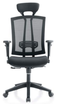 China 2D Headrest Mesh Conference Chair Elastic Lumbar Support for sale