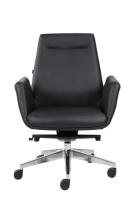 China Conjoined Armrest 360 Degree Leather Revolving Chair With Castors for sale