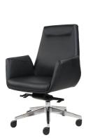 China Conjoined Armrest 360 Degree Leather Revolving Chair With Castors for sale