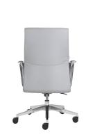China 3.2mm 360d PU Leather Revolving Chair Middle Back For Conference for sale