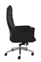 China 360 Degree Conjoined Armrest Leather Revolving Chair With Armrest for sale