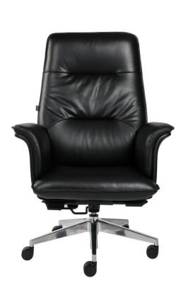 China 360 Degree Conjoined Armrest Leather Revolving Chair With Armrest for sale